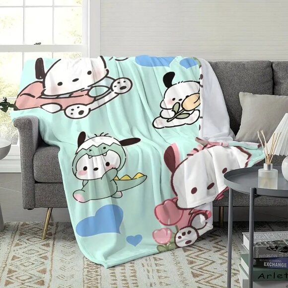 Bedding | Hello Kitty Friends 51x59 Plush Flannel Throw | Poshmark